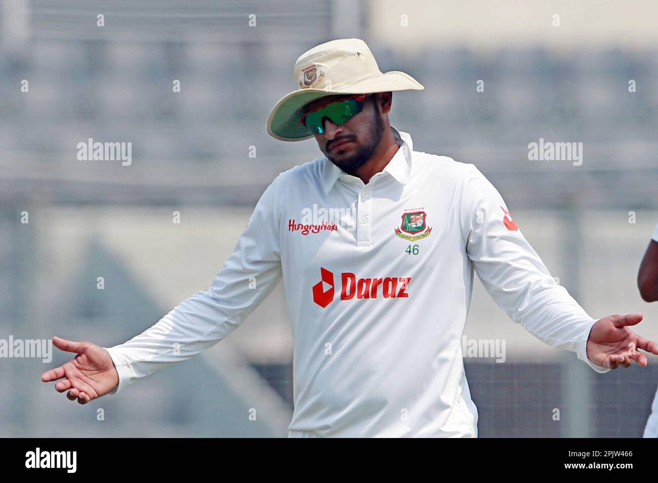 Shakib Al Hasan during the alone test match between Bangladesh and ...
