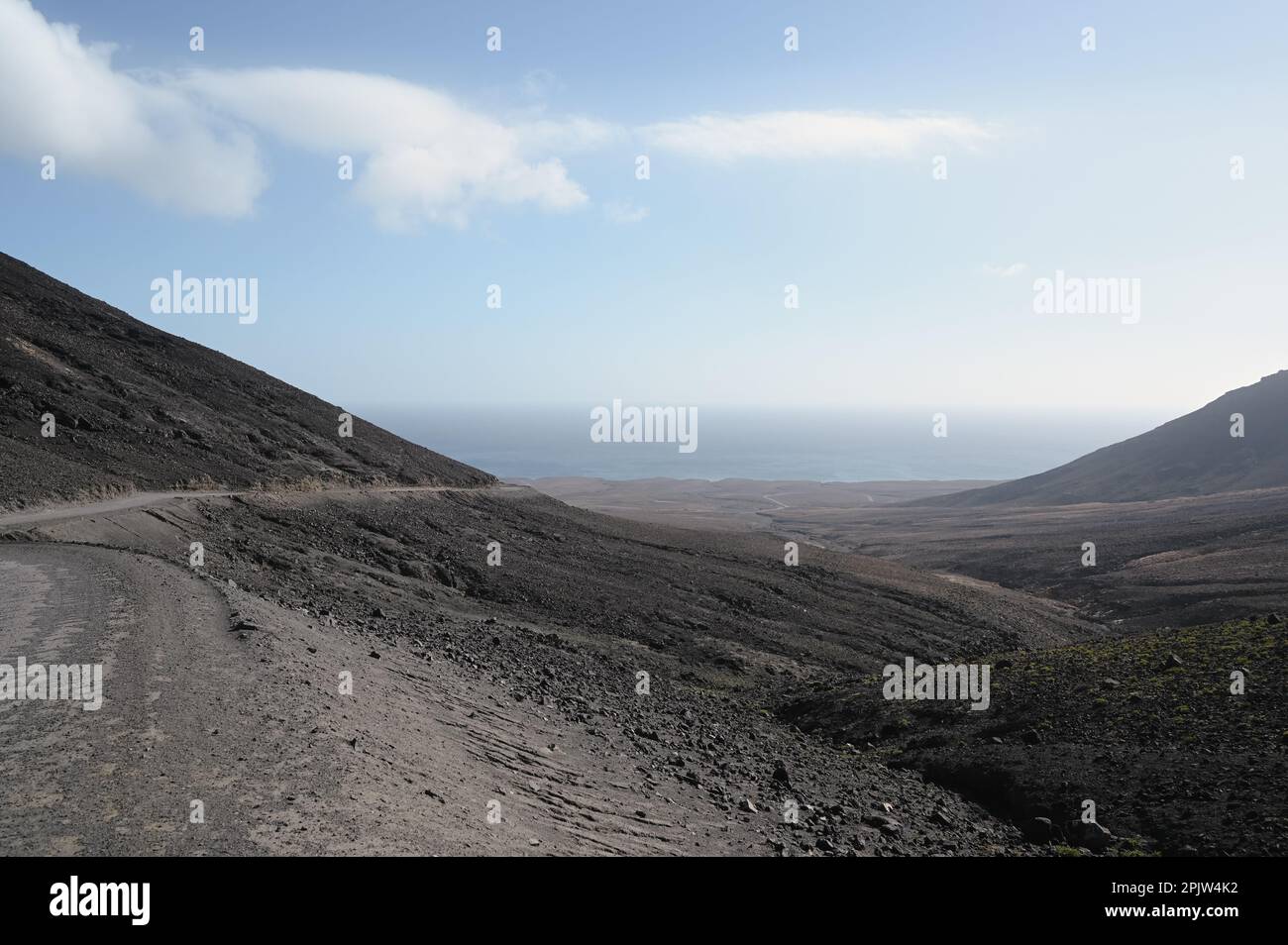 Road to Cofete beach in Fuerteventura Stock Photo - Alamy