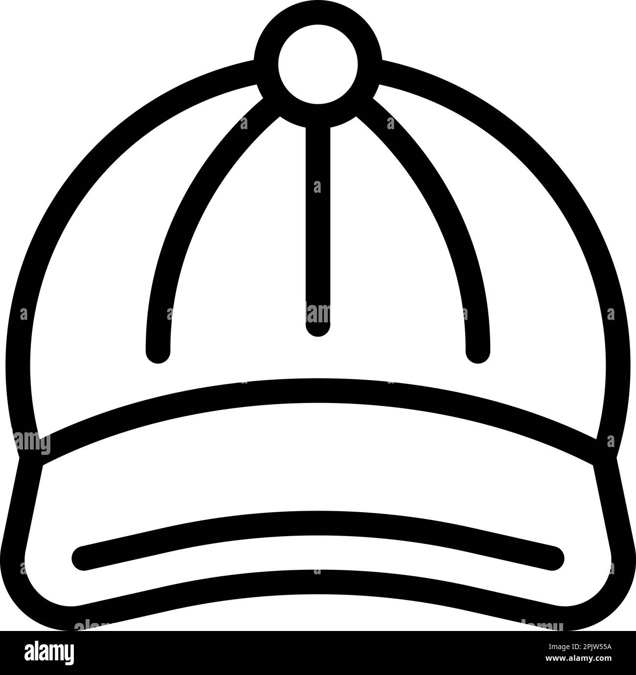 Cap accessory icon outline vector. Baseball hat. Sport visor Stock ...