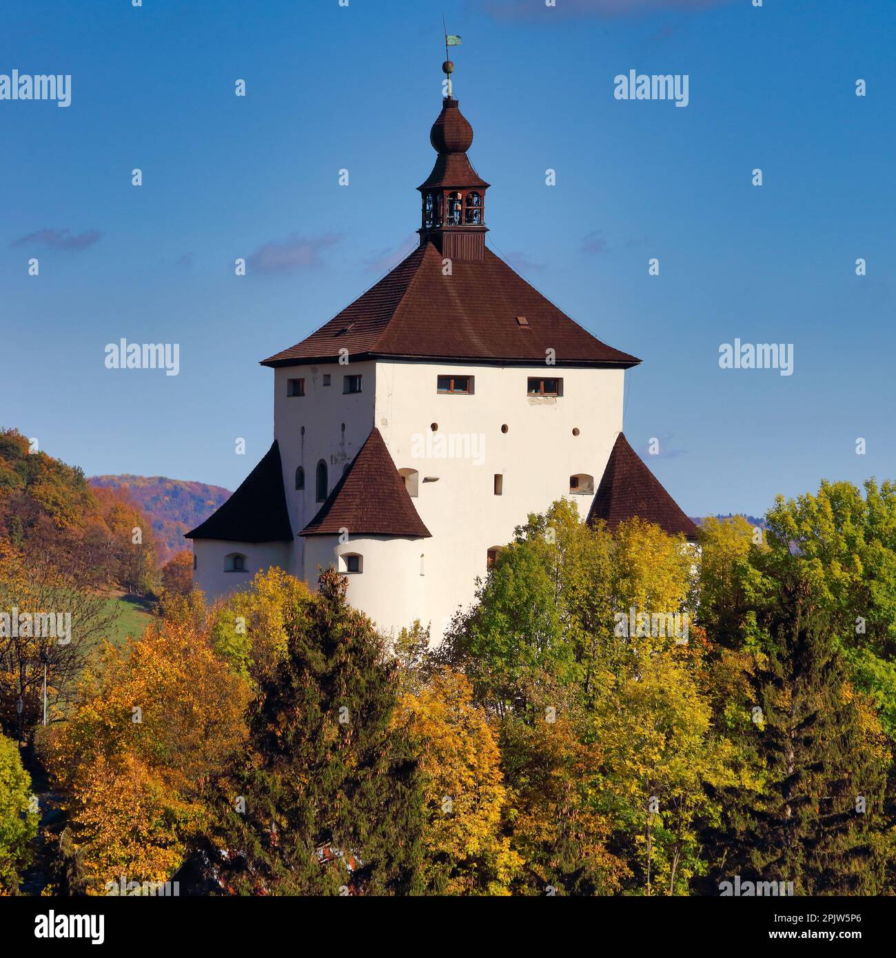 New castle in UNESCO City Banska Stiavnica, Slovakia Stock Photo - Alamy