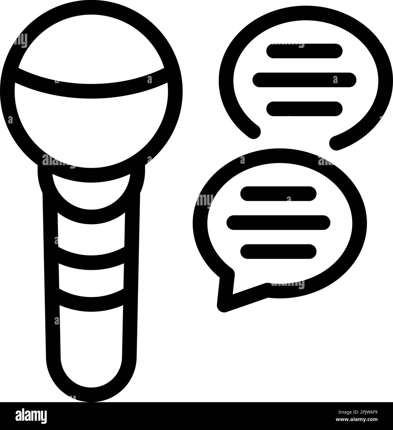 Puppet theater microphone icon outline vector. Doll child. Show theatre ...