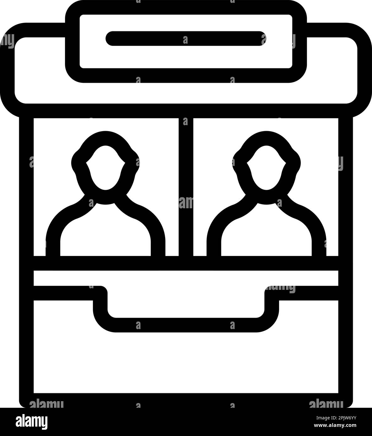 Puppet theater ticket sale icon outline vector. Show toy. Doll stage ...