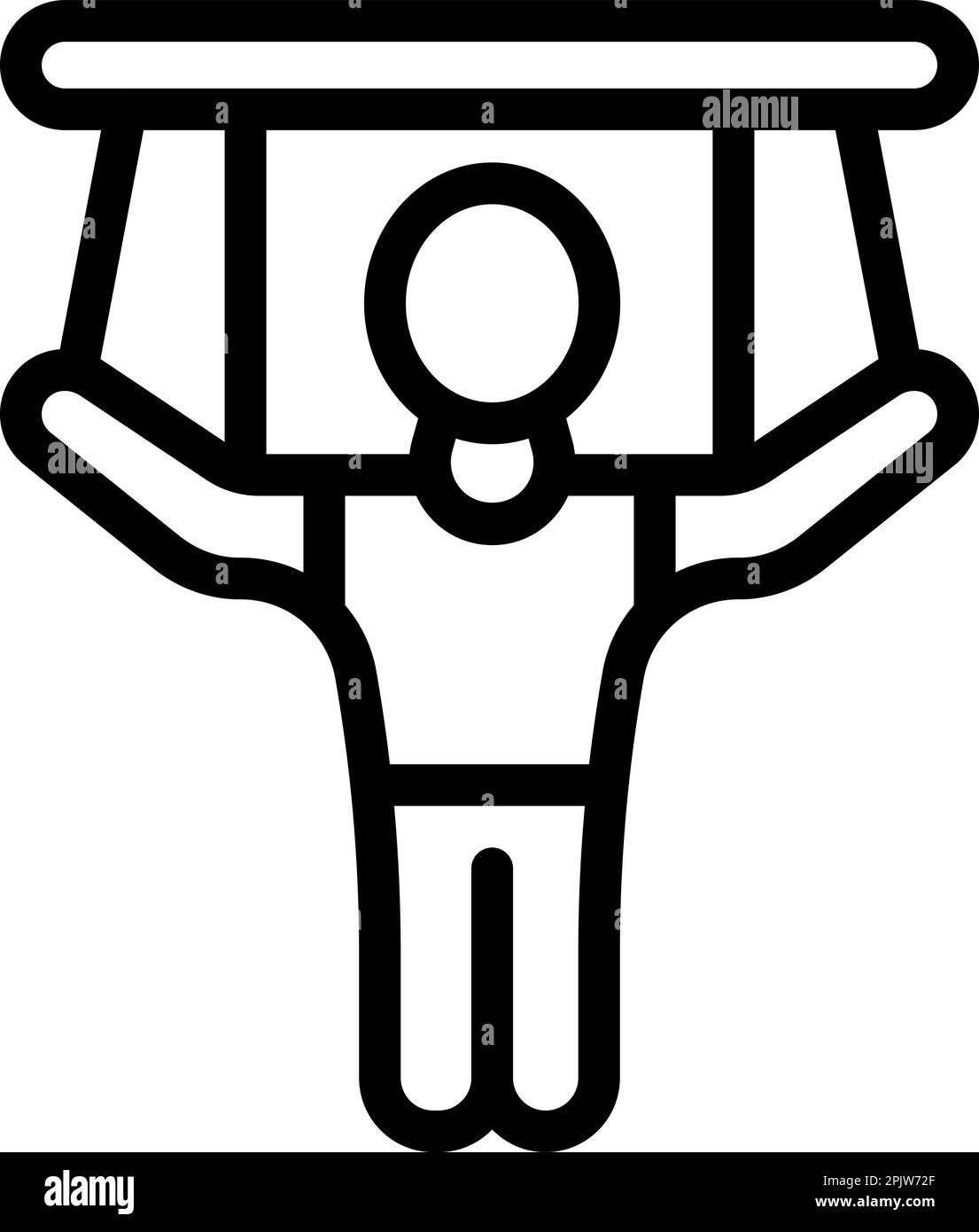 Doll control icon outline vector. Puppet theater. Stage child Stock ...