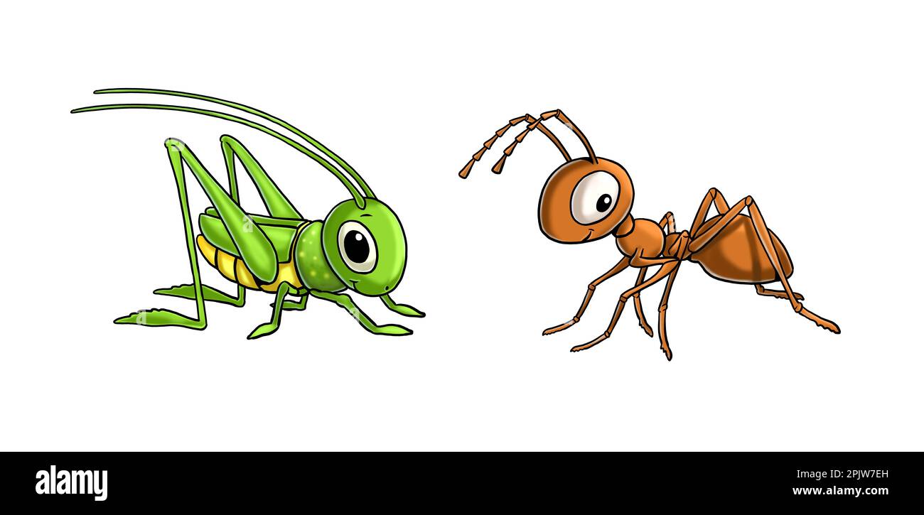 The Ant And The Grasshopper Coloring Pages Ant Coloring Page | Free