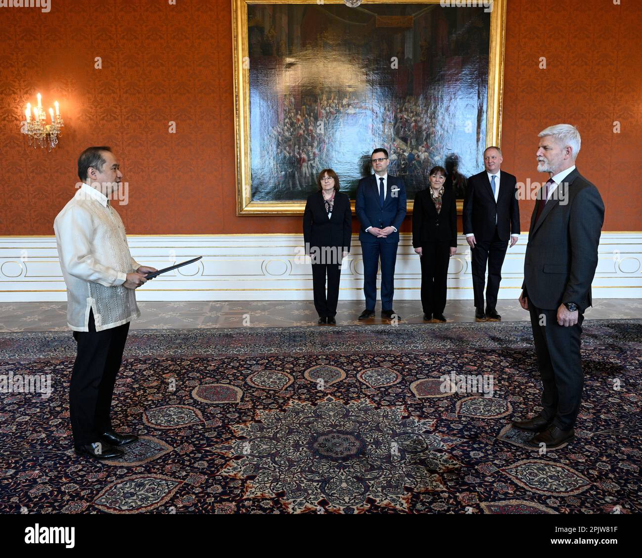 Prague, Czech Republic. 04th Apr, 2023. Czech President Petr Pavel ...