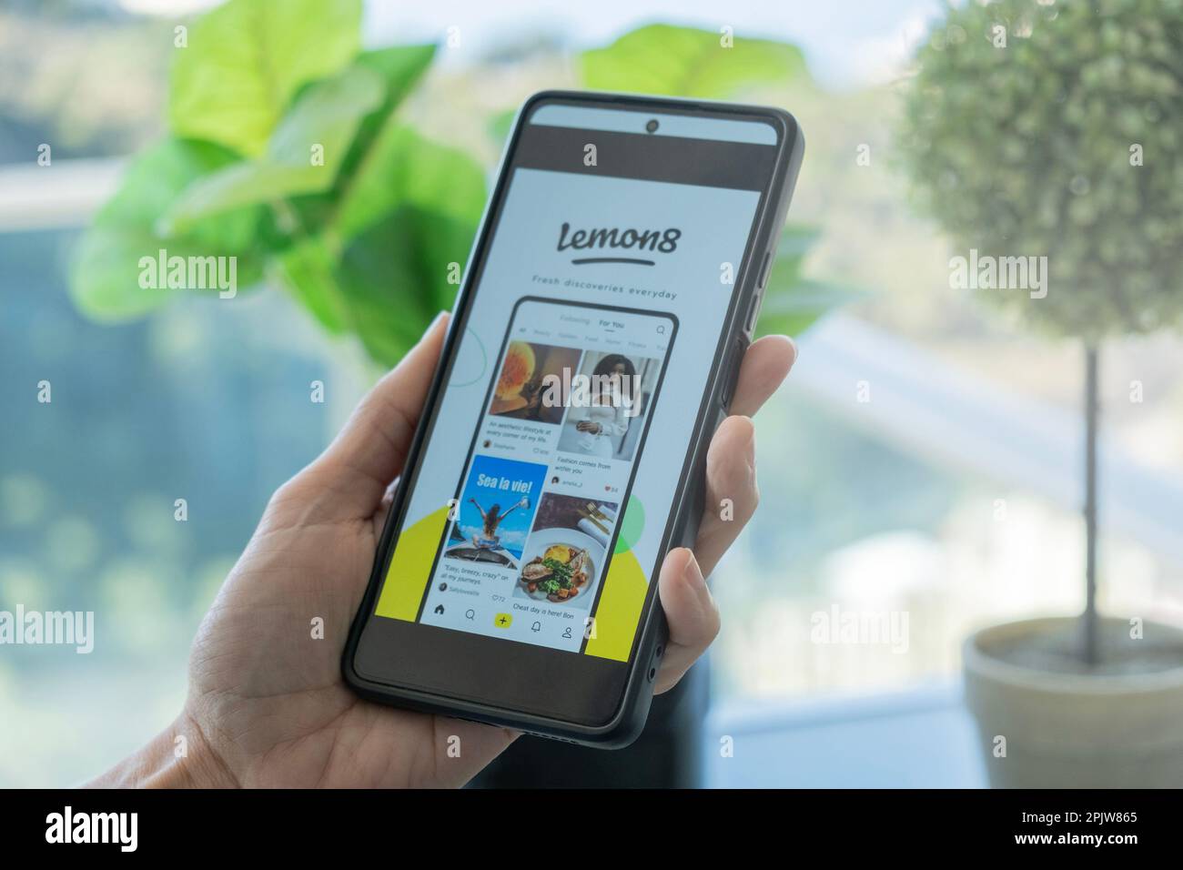 Tiktok lemon8 hi-res stock photography and images - Alamy