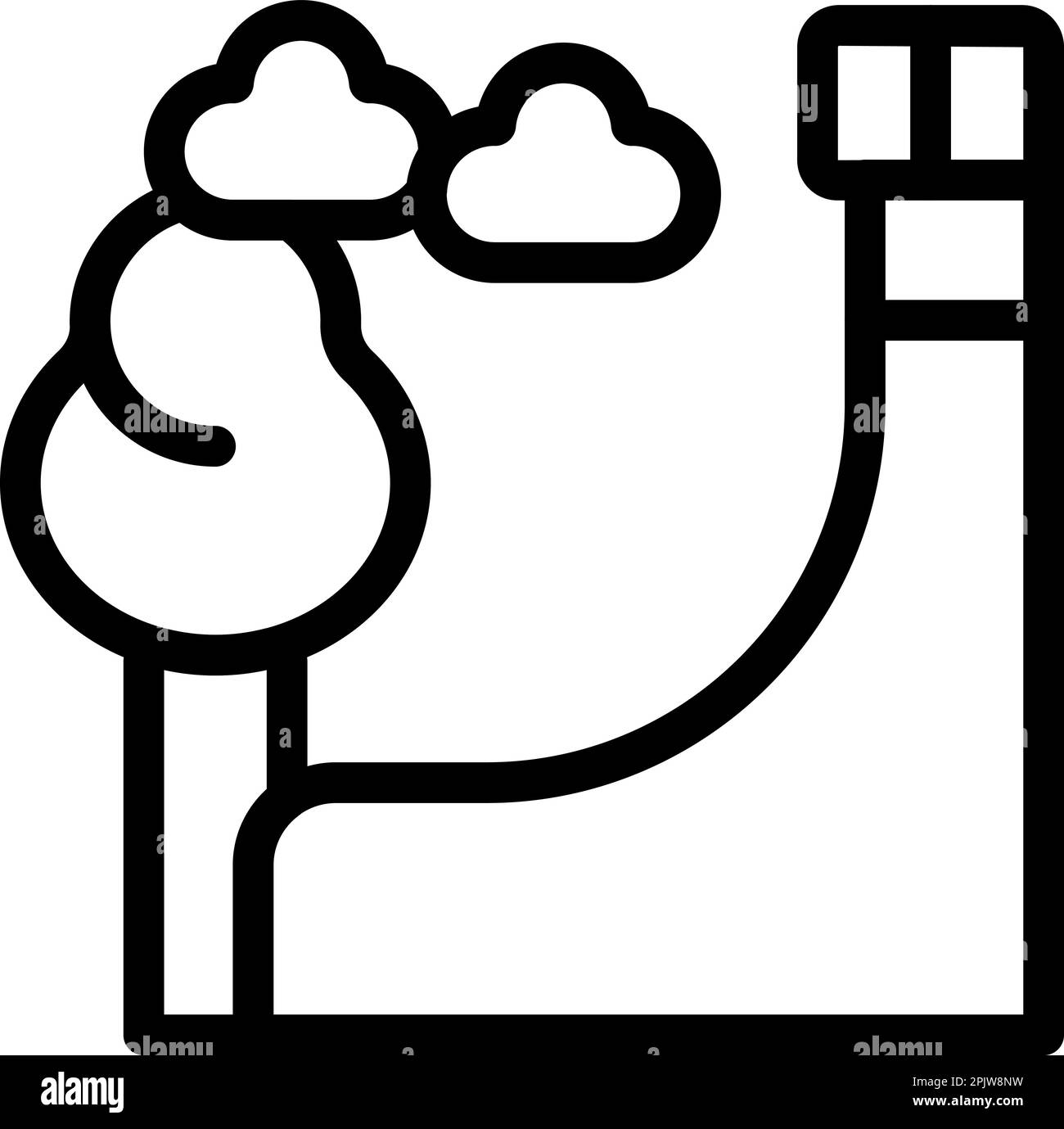 Wall ramp icon outline vector. Active street. Board urban Stock Vector ...