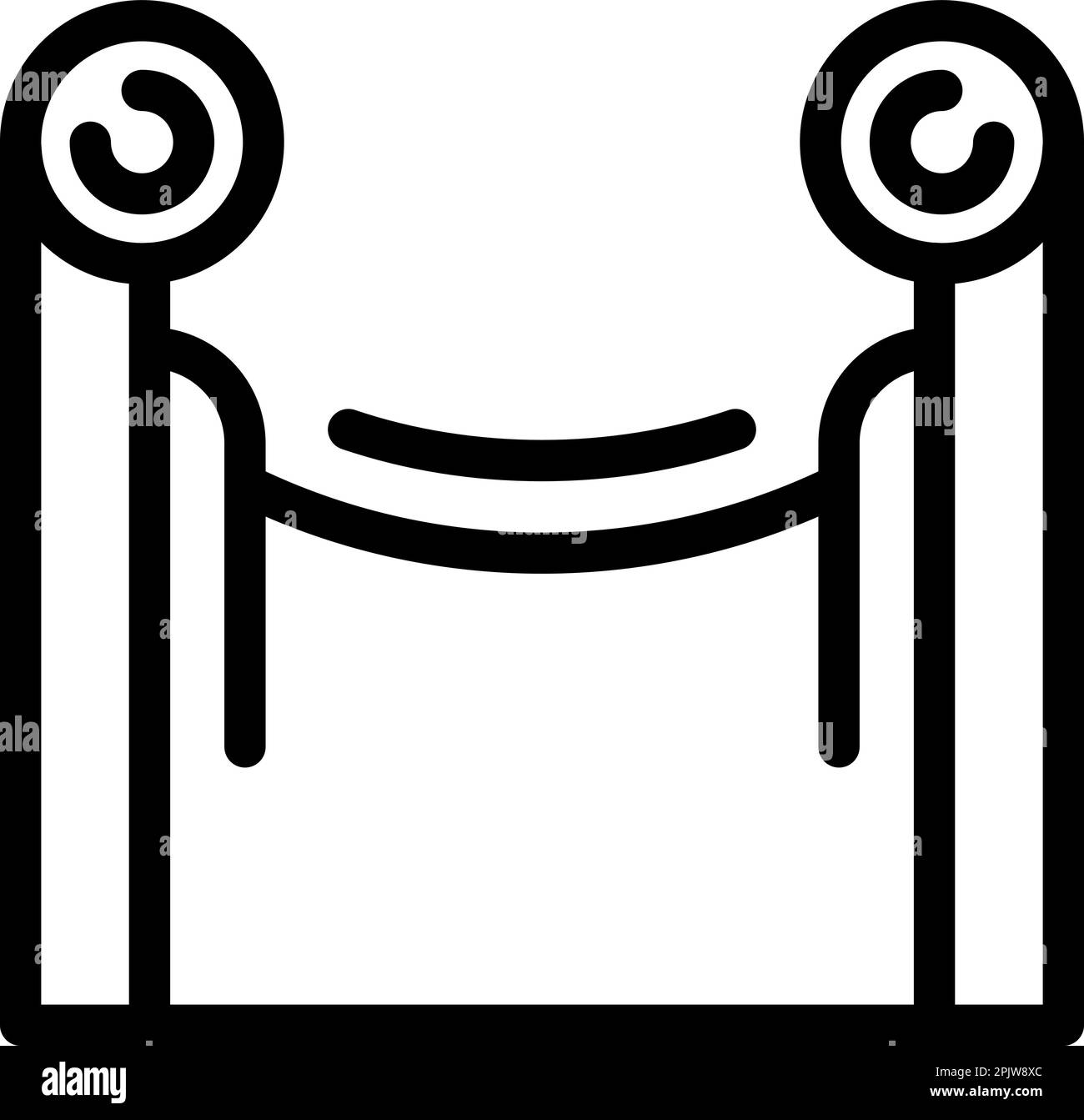 Ramp board icon outline vector. City street. Urban arena Stock Vector ...