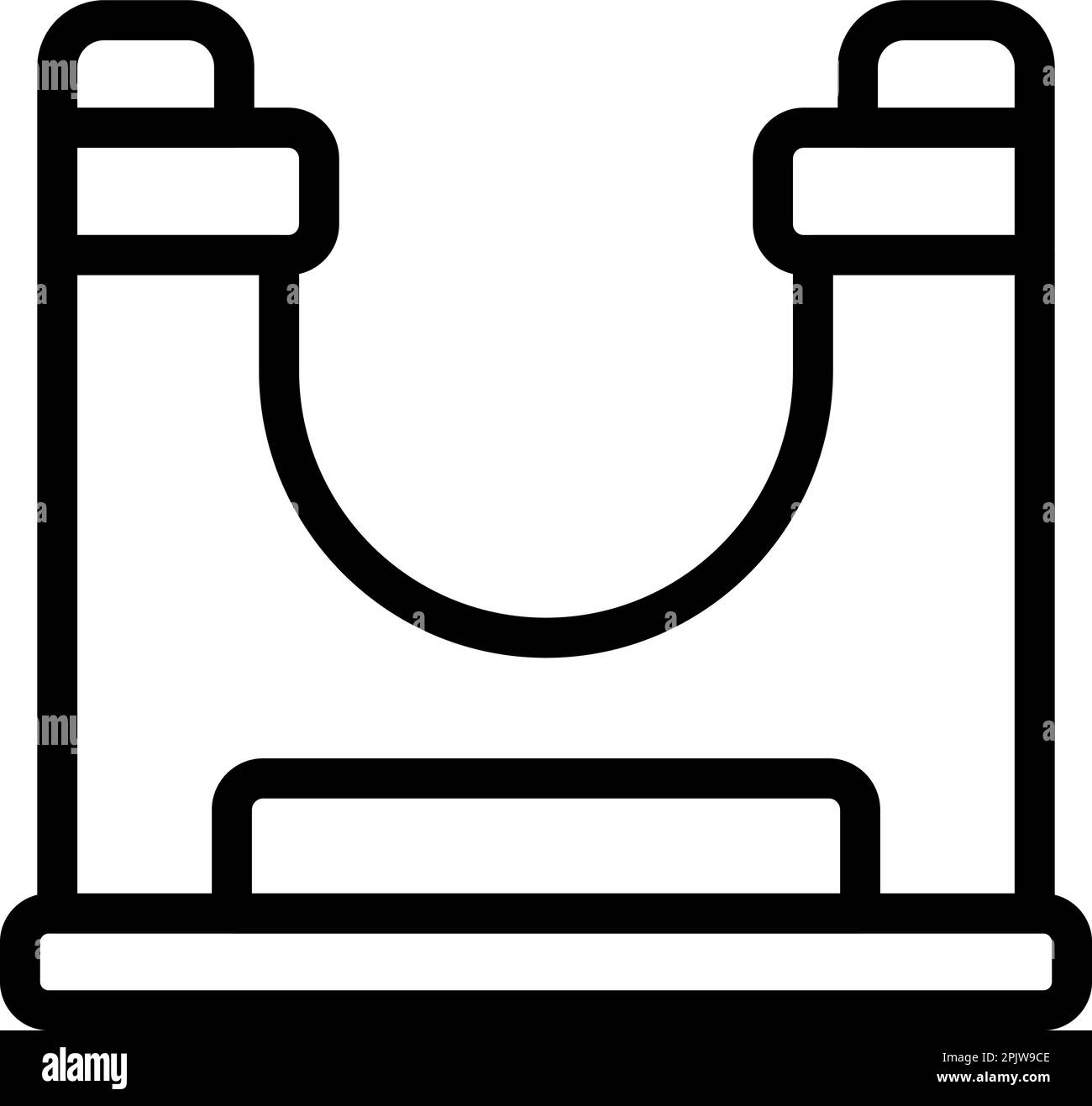 Ramp scene icon outline vector. Active sport. Wall culture Stock Vector ...