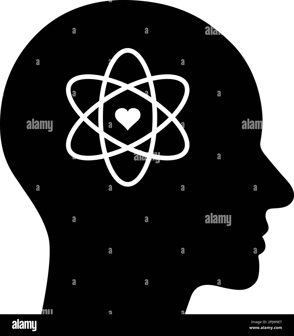 Flat Icon Of A Human Head And Conceptual Core Values Symbol Stock Vector Image And Art Alamy