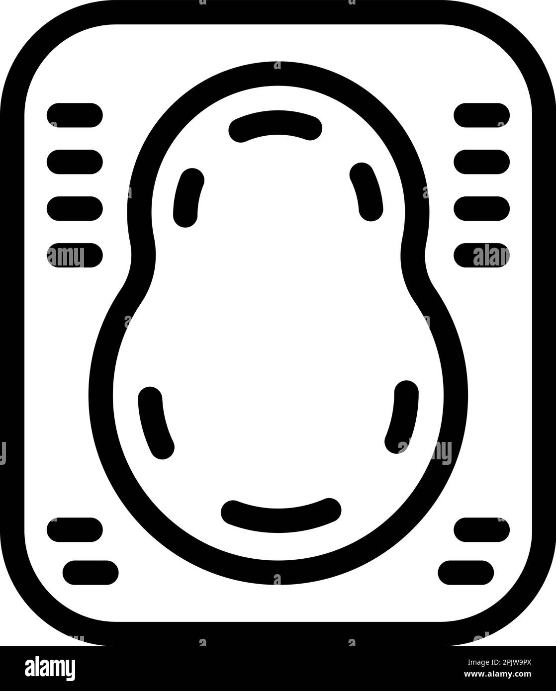 Top view skating park icon outline vector. Skate ramp. Active scene ...