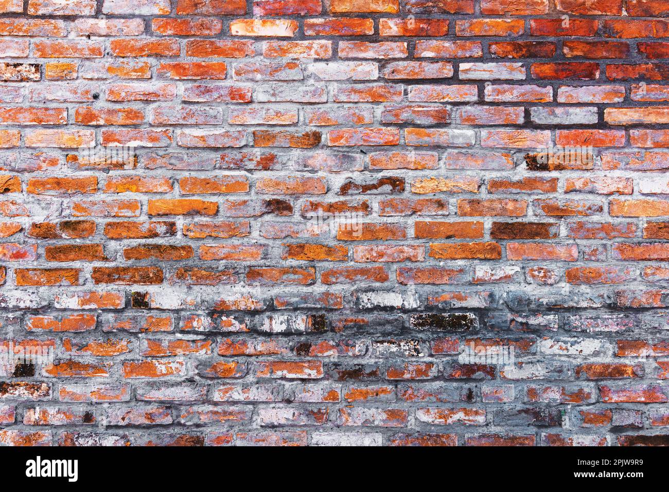 Worn brick wall pattern as background. Texture of an old building ...