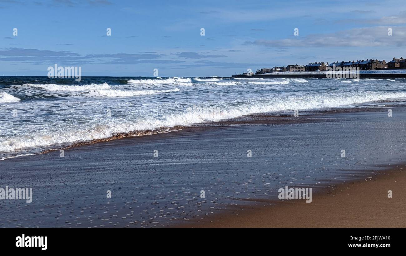Beach in winter Stock Photo - Alamy