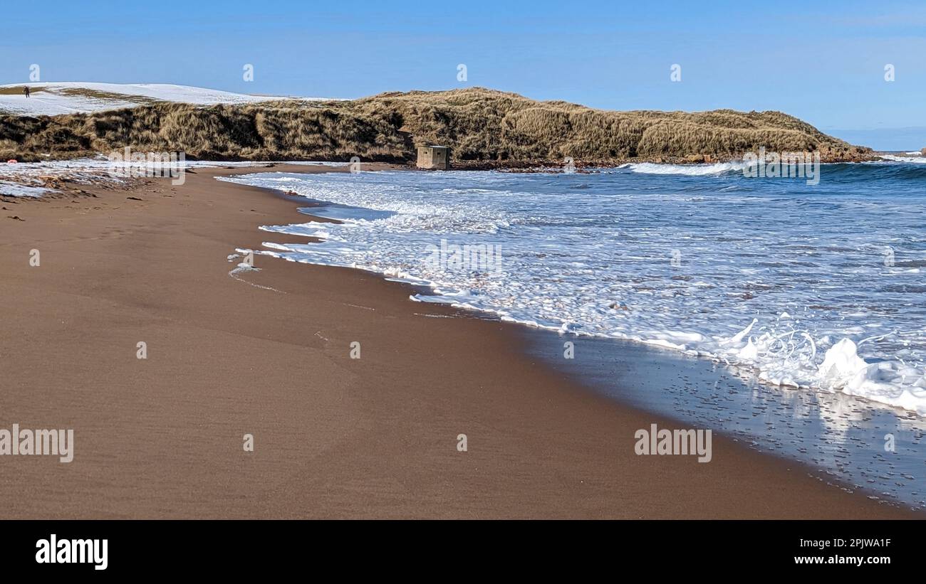 Beach in winter Stock Photo - Alamy