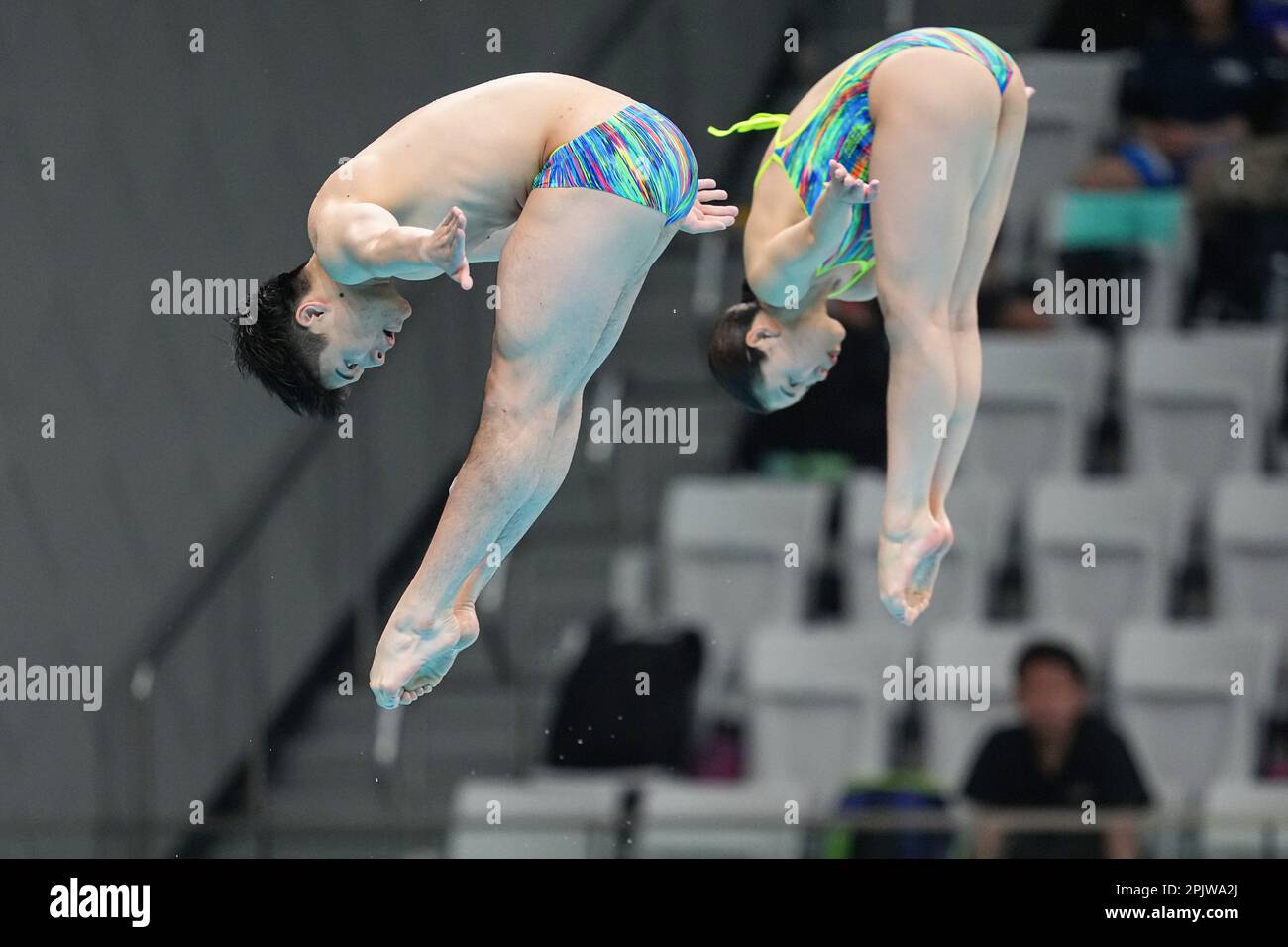 Tokyo, Japan. 4th Apr, 2023. Haruki Suyama Haruka Enomoto Diving ...