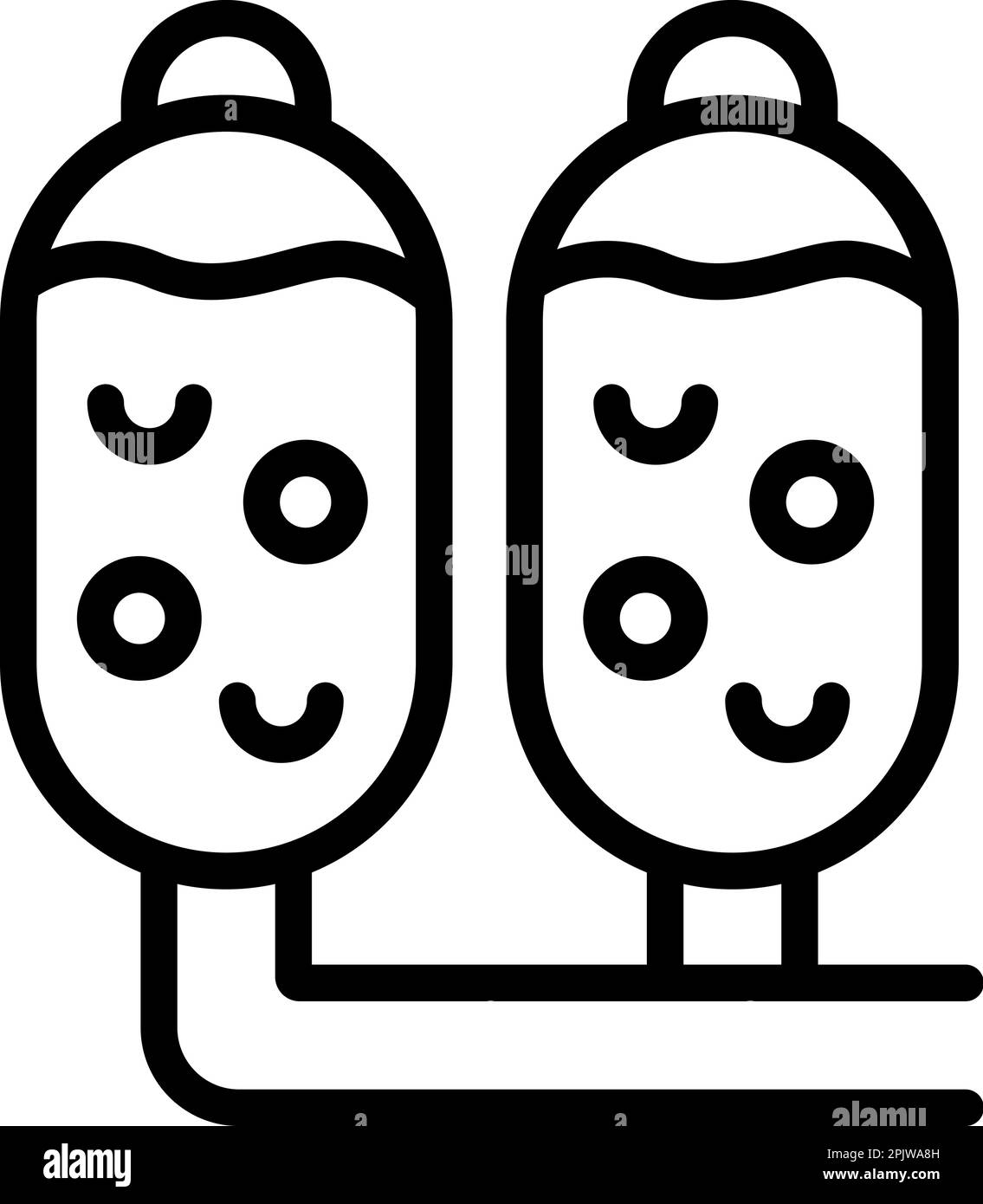 Water filter icon outline vector. Tank treatment. Clean pipe Stock ...