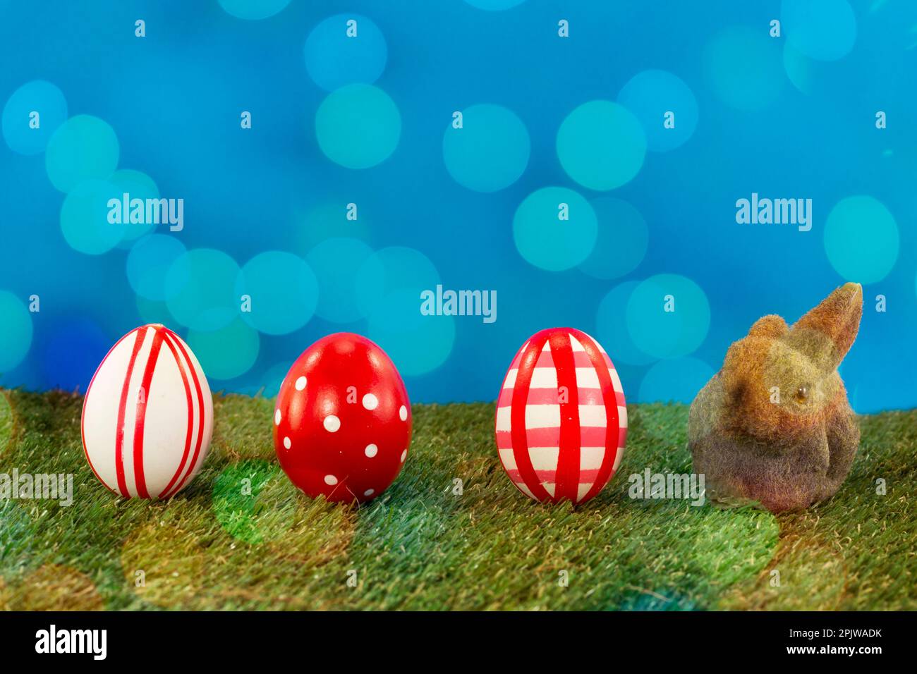easter eggs and bunny Stock Photo - Alamy
