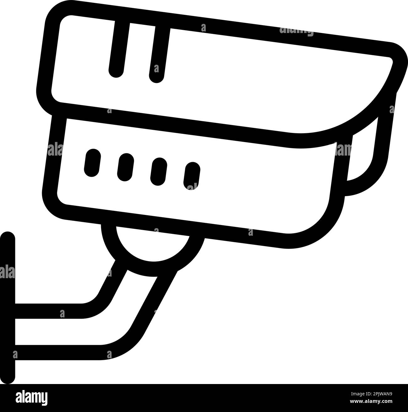 Outdoor security camera icon outline vector. Safety guard. Data lock ...