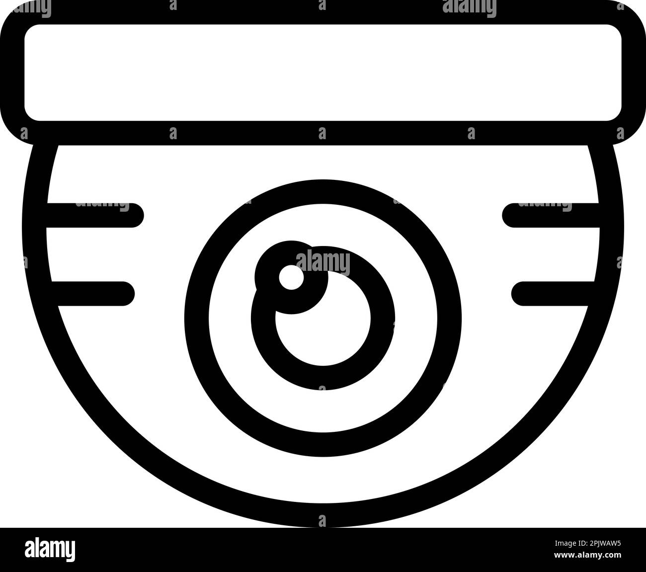 Indoor Security Camera Icon Outline Vector Safety Guard Password Shield Stock Vector Image
