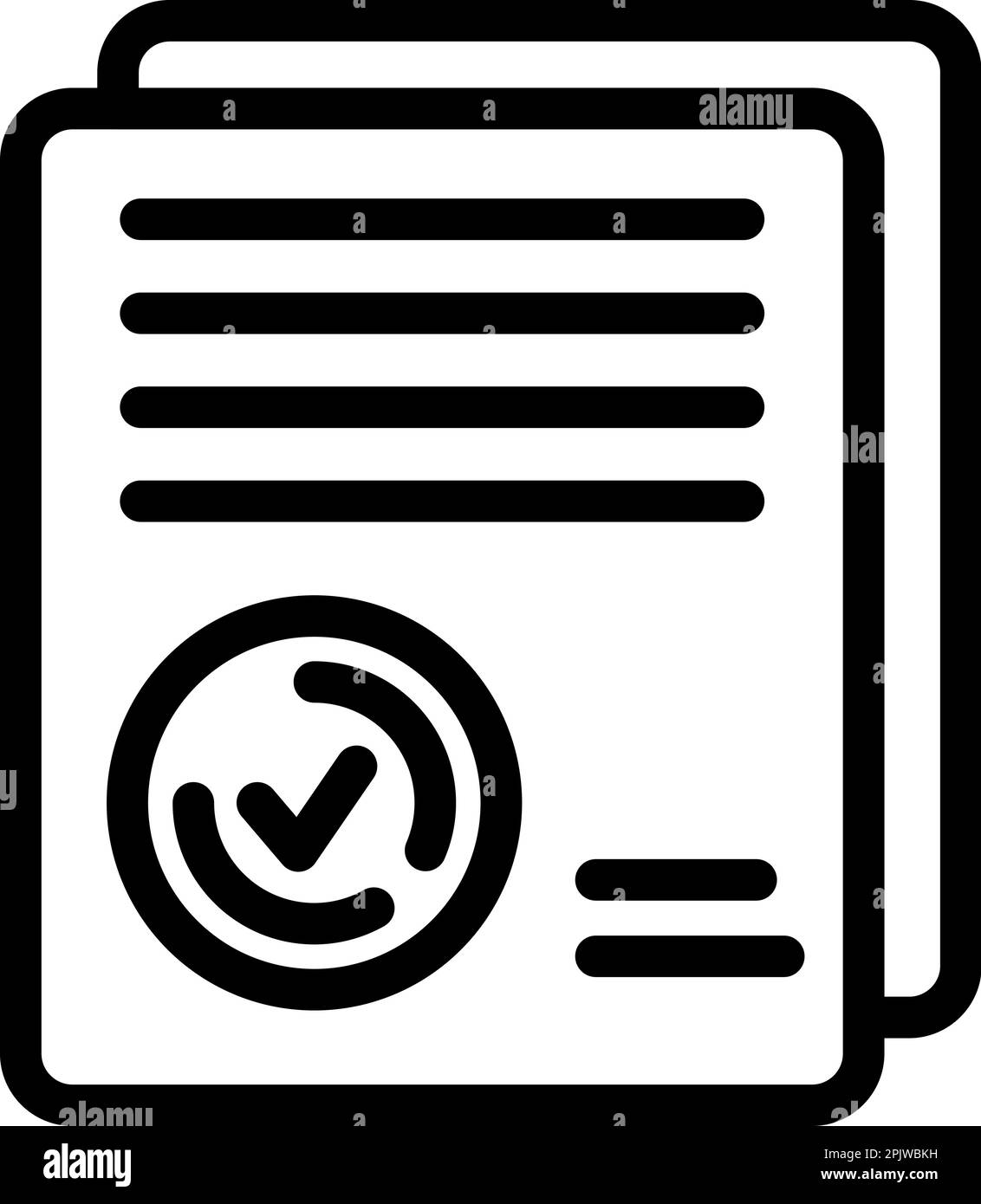 Security data documents icon outline vector. Cyber guard. Lock safety ...