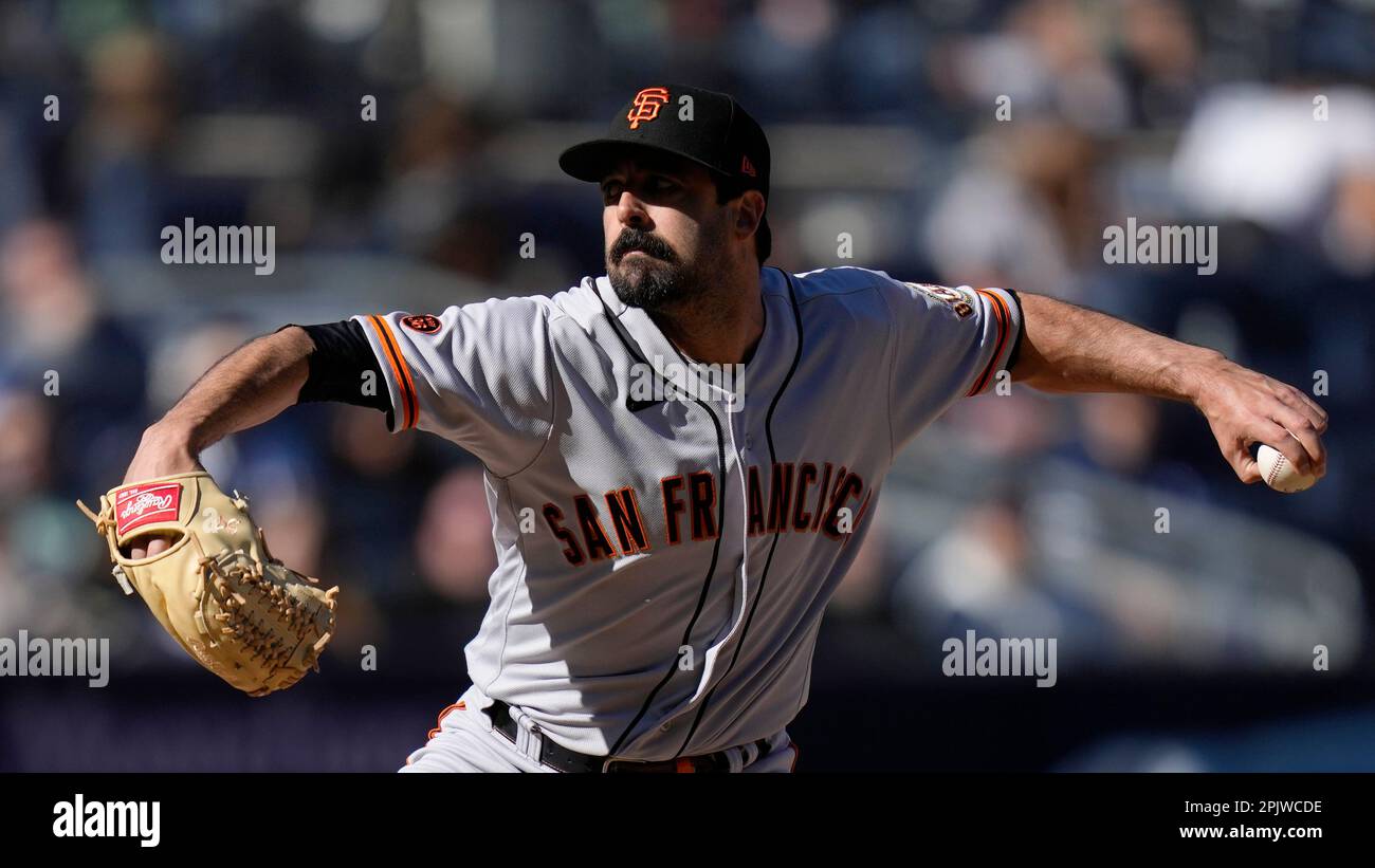 San Francisco Giants relief pitcher Scott Alexander throws during the eighth inning of the ...