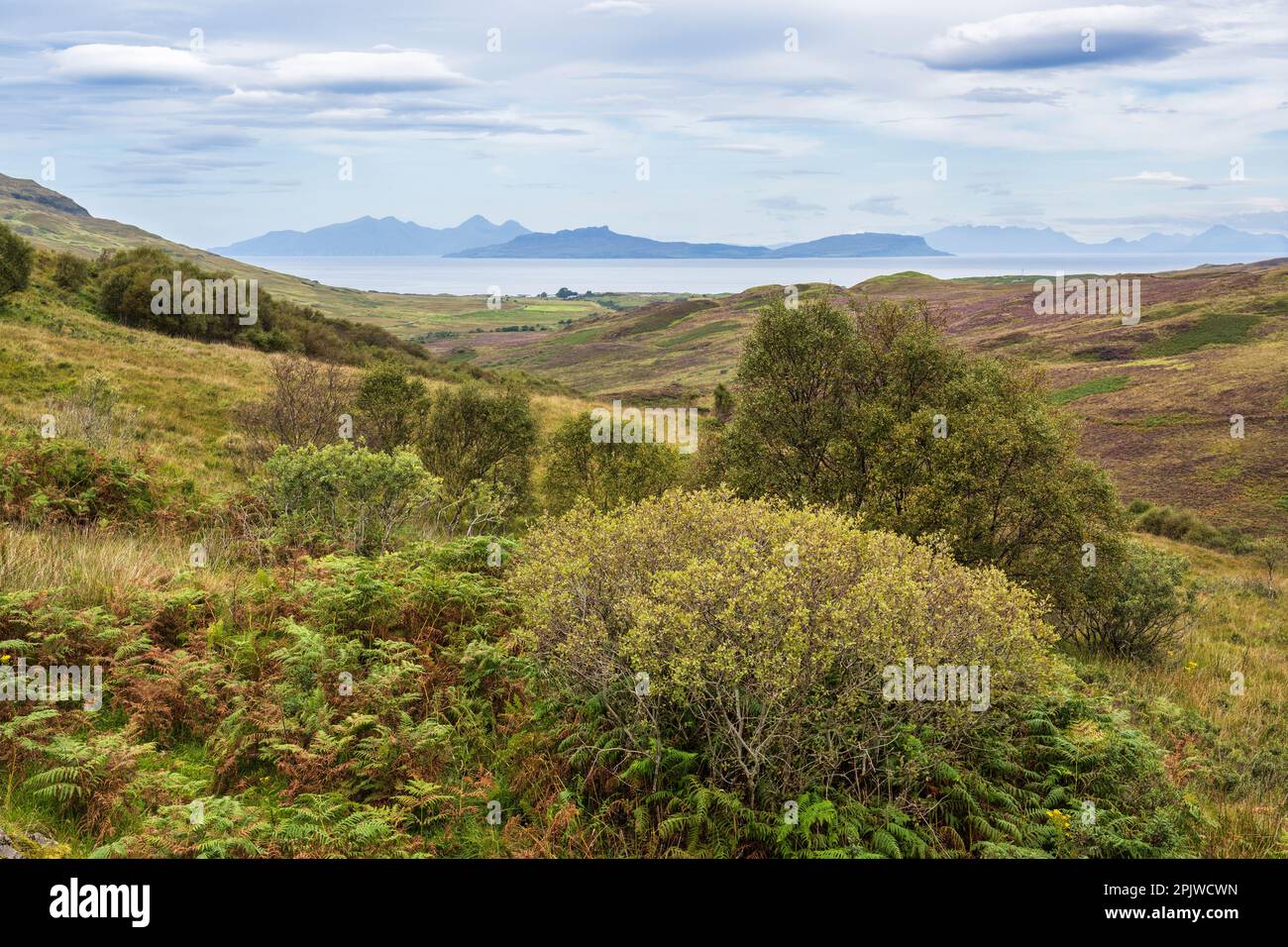 View from Ardnamurchan to Isle of Muck and Rum in the Small Isles ...