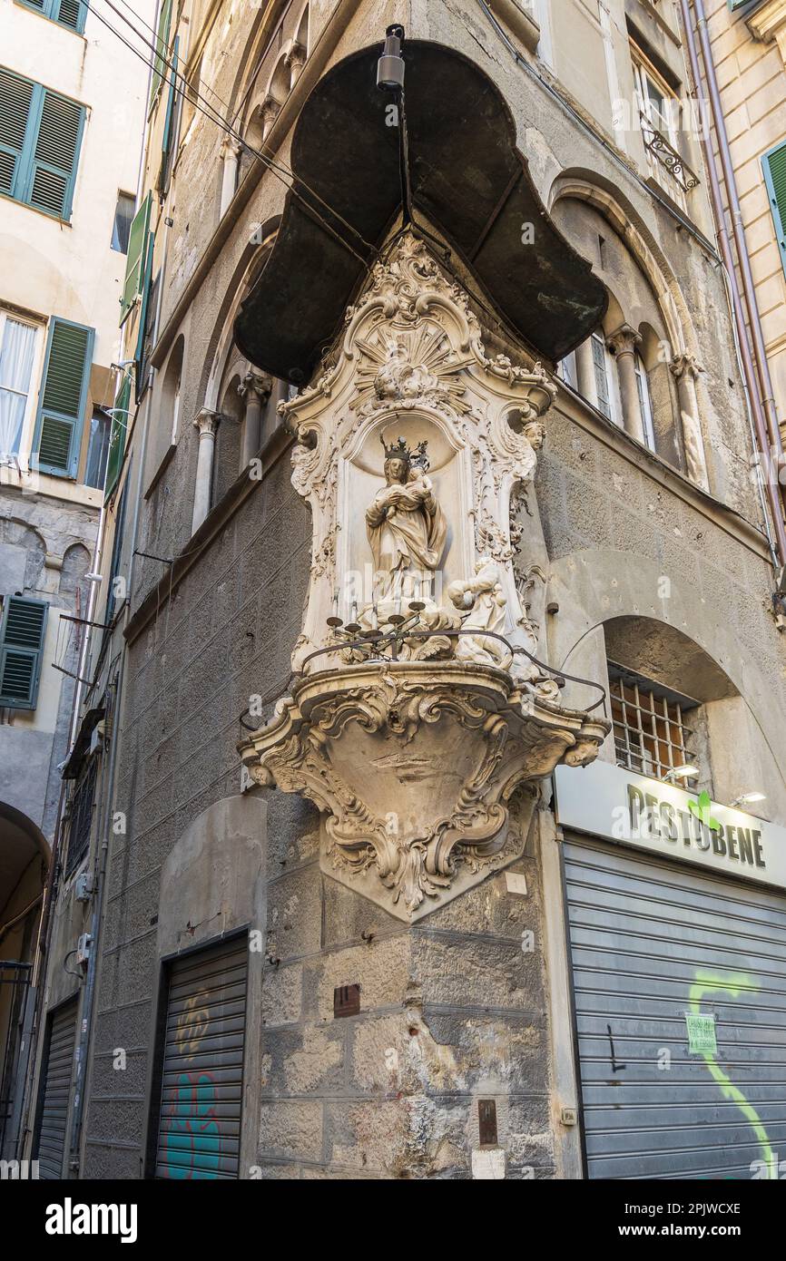 Glimpse of Old Genova, Ligury, Italy, Europe Stock Photo - Alamy