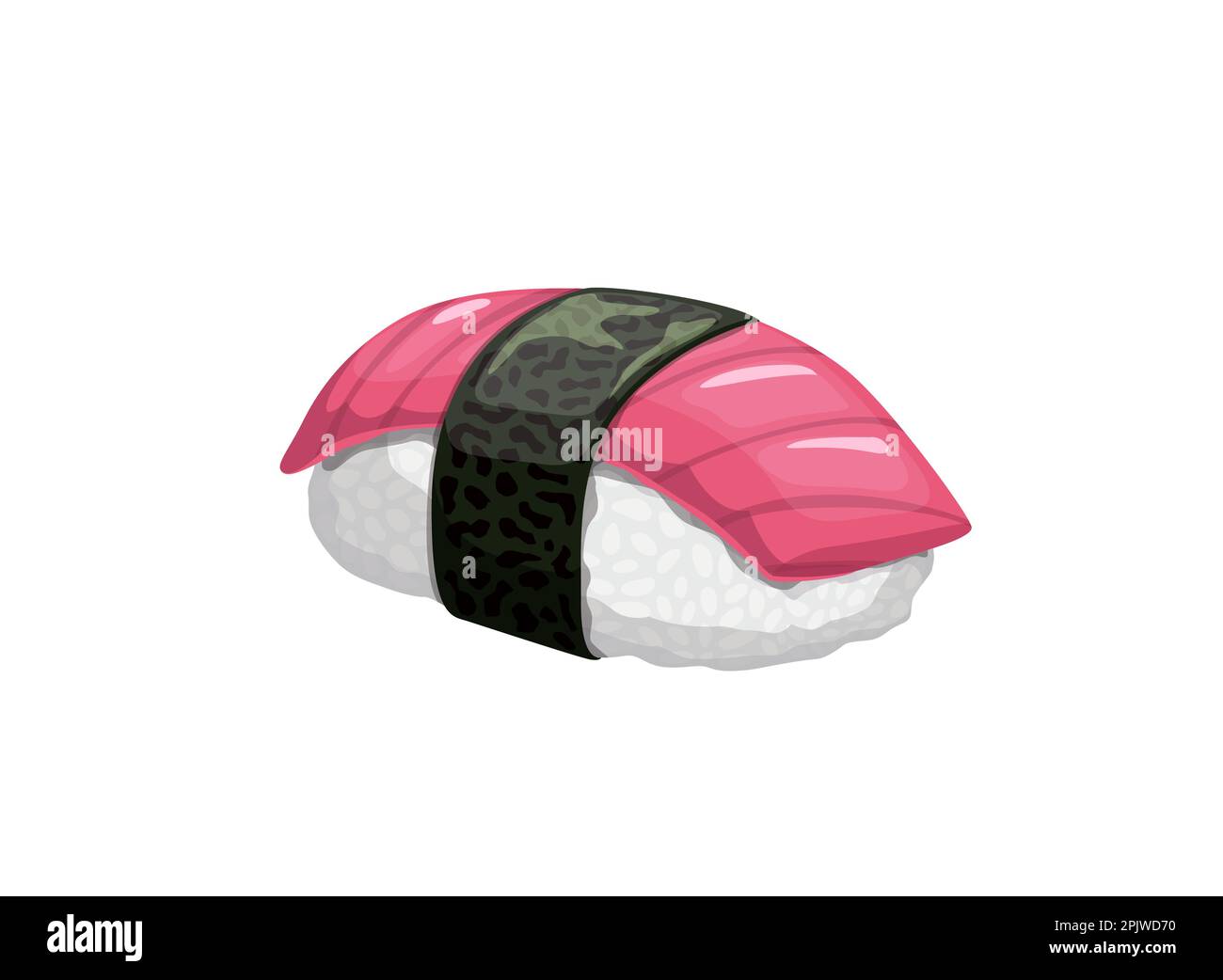 Cartoon sushi, vector food of japanese cuisine seafood restaurant. Tuna ...