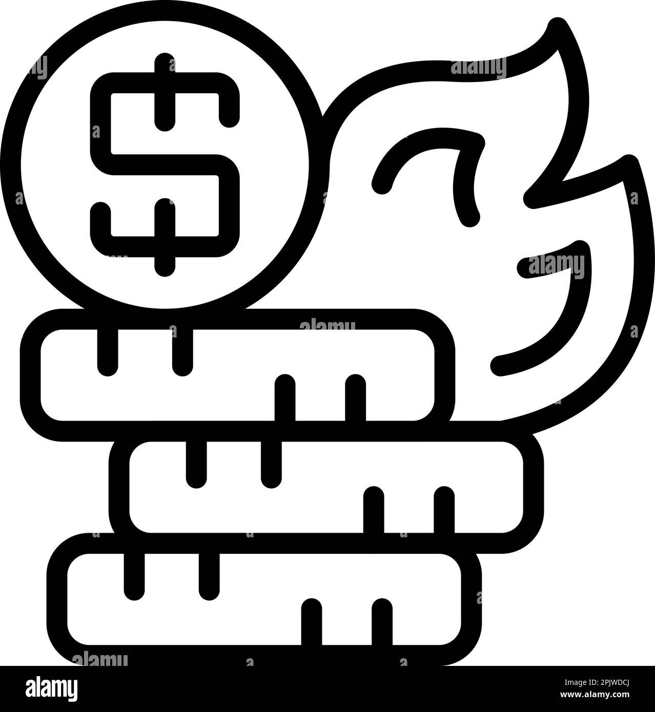 Money block account icon outline vector. Internet password. Lock attack ...