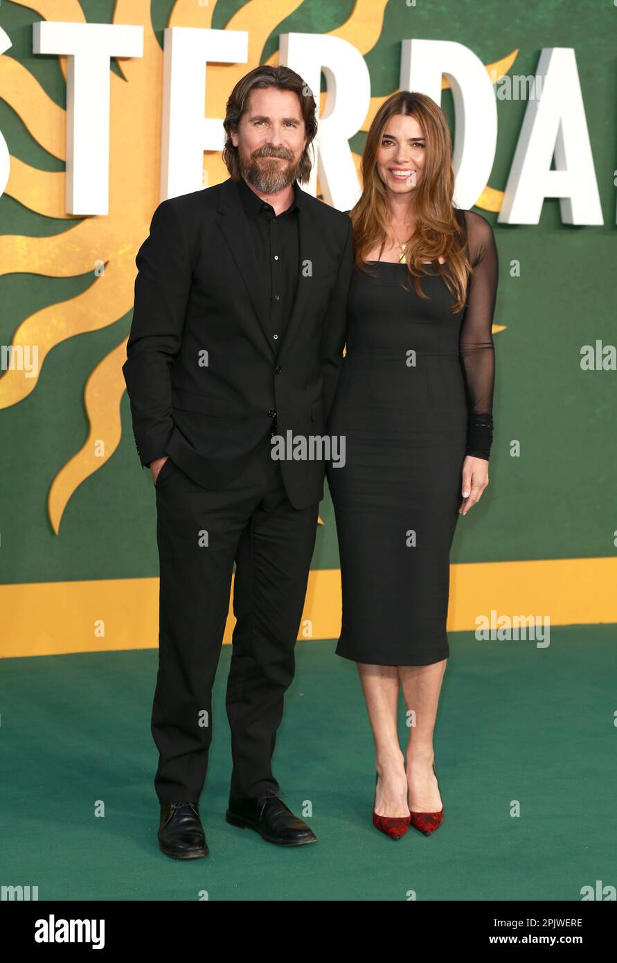 Christian Bale and Sibi Blazic attend the "Amsterdam" European Premiere ...