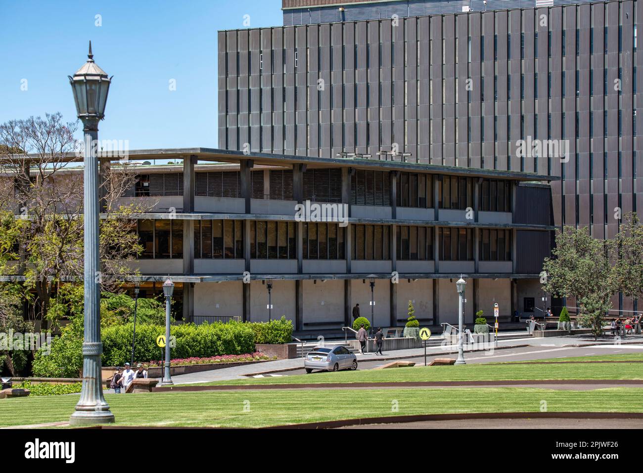 The modernist style Fisher Library, designed by the NSW Government ...