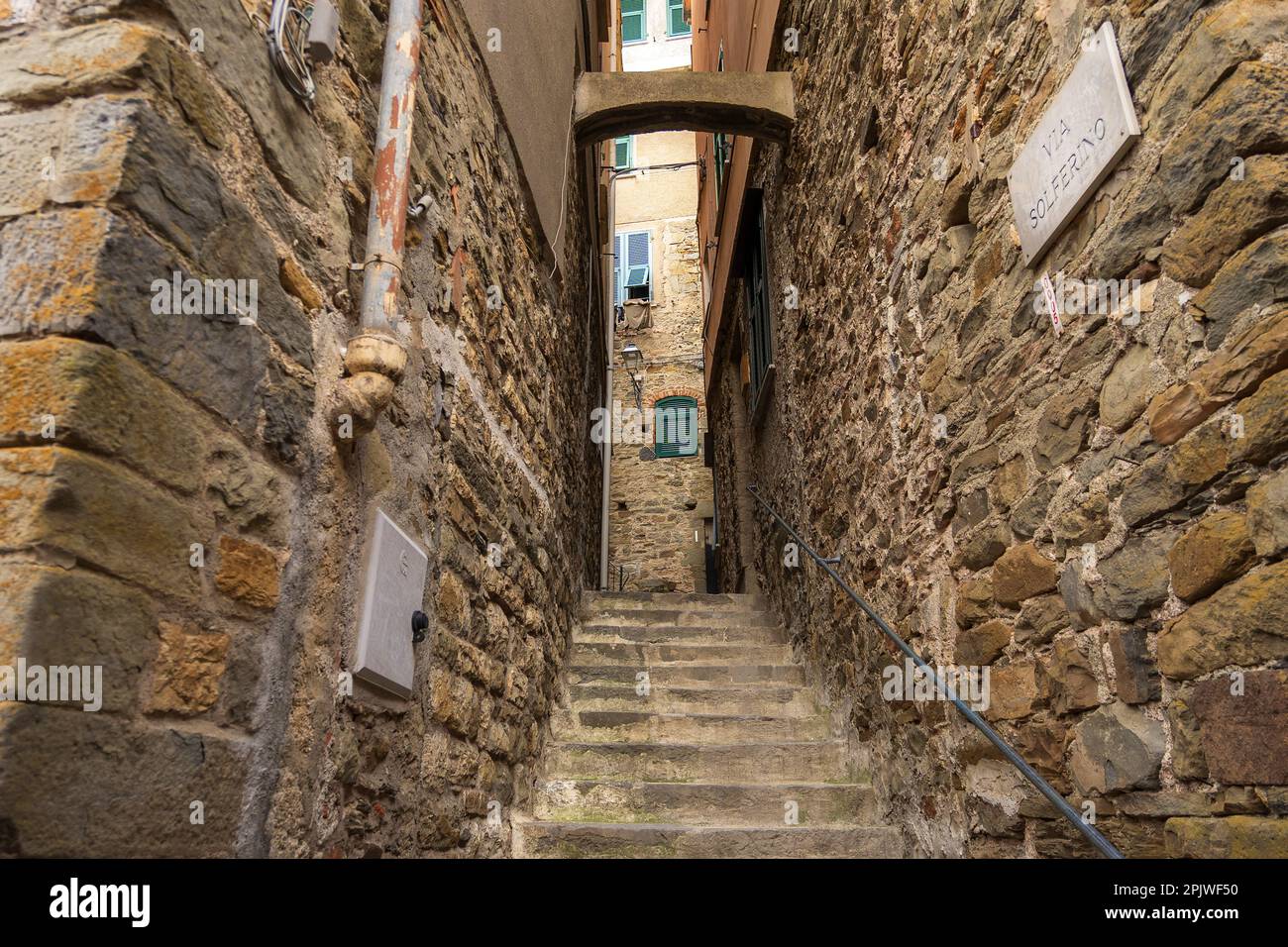 Corniglia, Glimpse, Cinque Terre, Ligury, Italy, Europe Stock Photo - Alamy