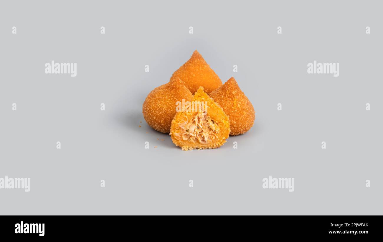 Chicken coxinha, chicken Brazilian snack Stock Photo - Alamy