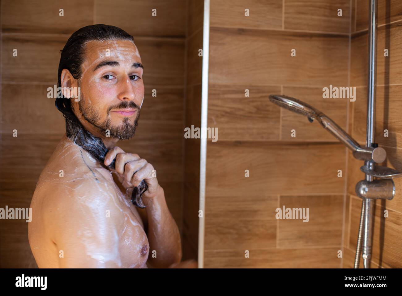 Chest hair man hi-res stock photography and images - Alamy