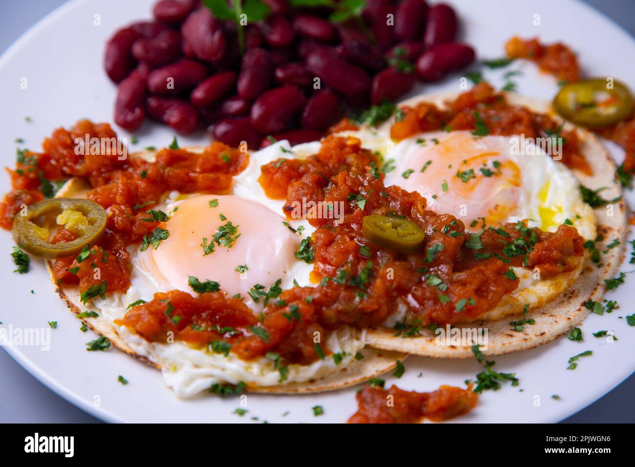 Huevos rancheros are a traditional Mexican breakfast, which basically ...