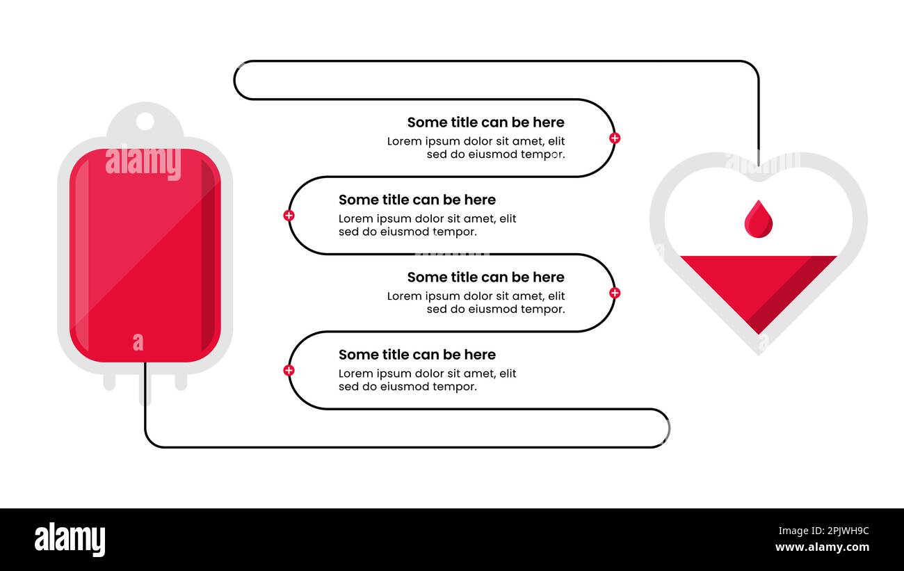 Blood donation concept with space for text. Vector illustration Stock ...