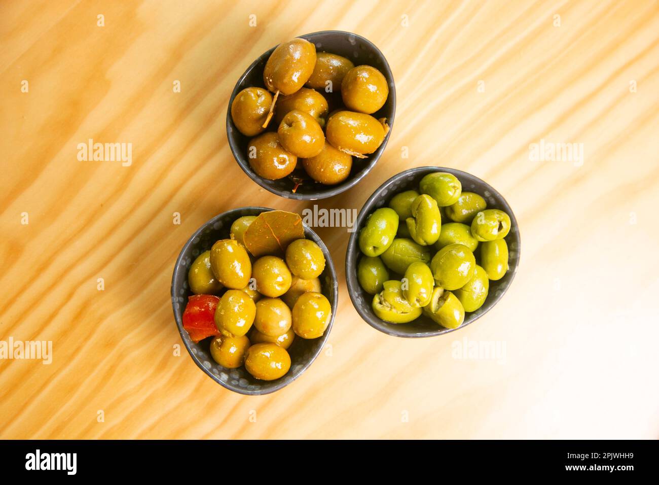 Top quality olive dish in Spain. Traditional Spanish tapa Stock Photo ...