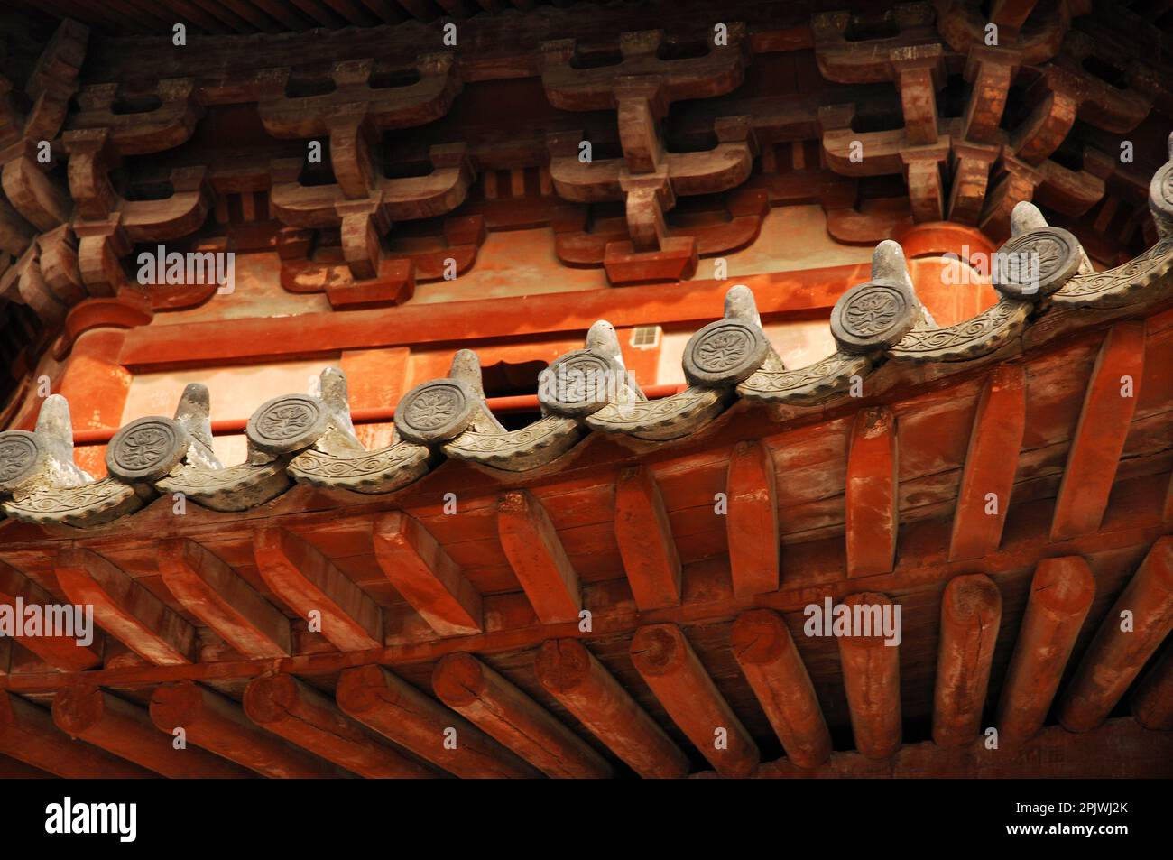 The Ruiguang Pagoda in the gardens of the Pan Gate. Jiangsu, Suzhou ...