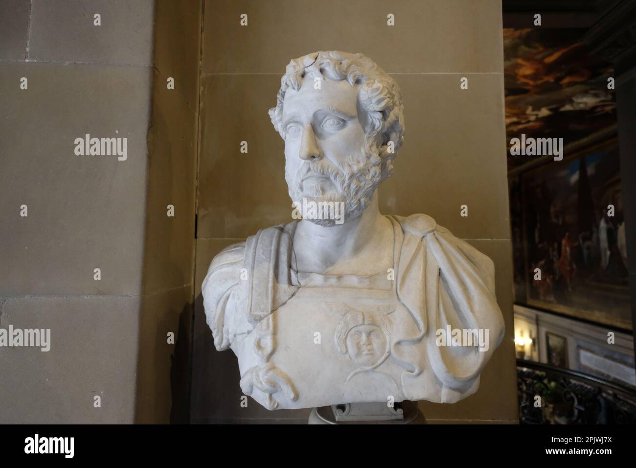 Sculpture Statue Figurehead Chatsworth House Derbyshire Stock Photo - Alamy