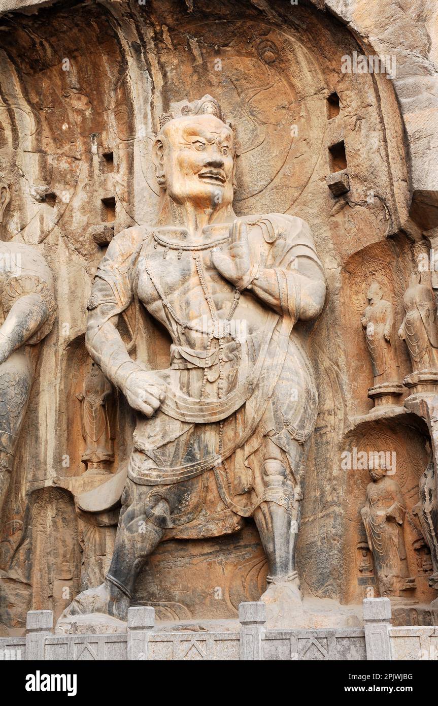 Longmen Grottoes, the rock-cut Buddhist temple, 5th-7th century AD ...