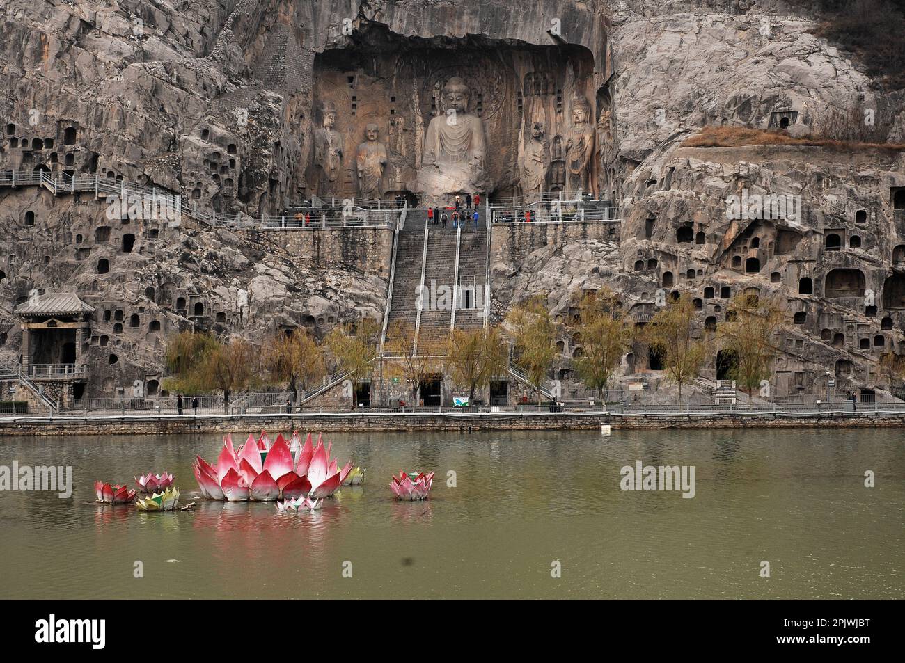 Longmen Grottoes, the rock-cut Buddhist temple, 5th-7th century AD ...
