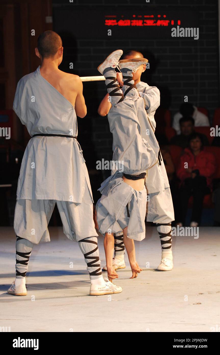 The Shaolin Temple, martial arts training center. Henan, Song Shan ...