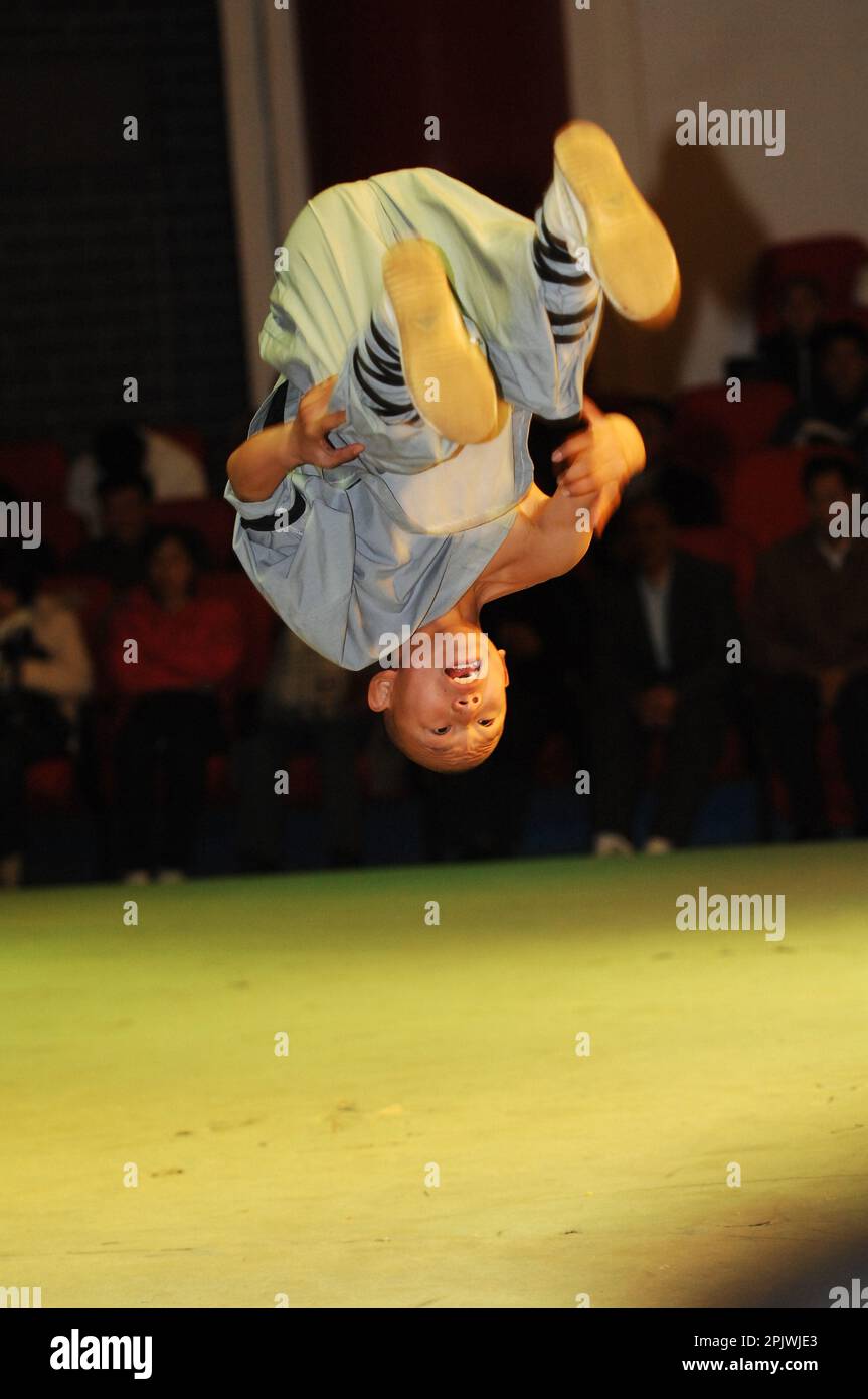 The Shaolin Temple, martial arts training center. Henan, Song Shan ...