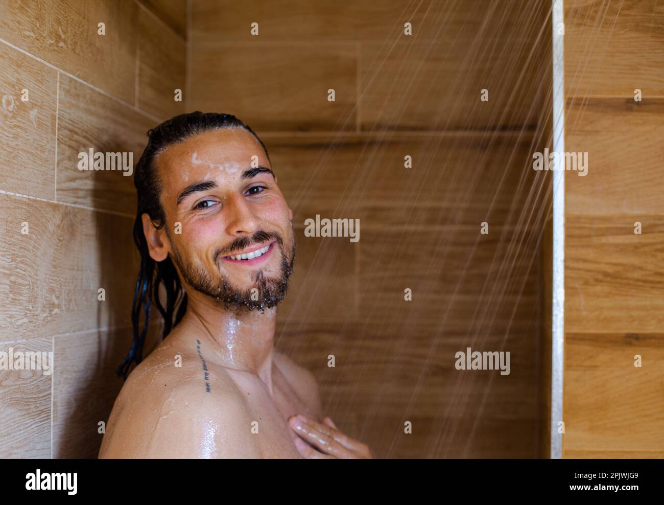 Long hair man Stock Photo - Alamy