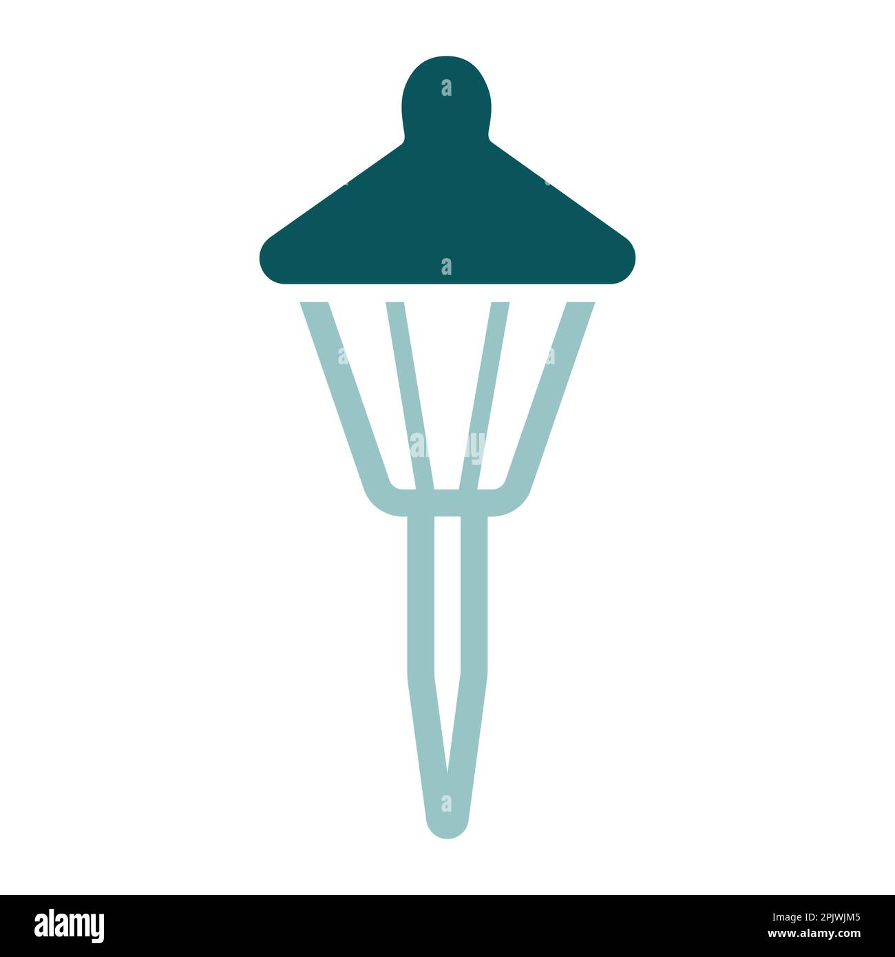 Small garden light vector icon. Solar powered lamp sign. Graph symbol ...