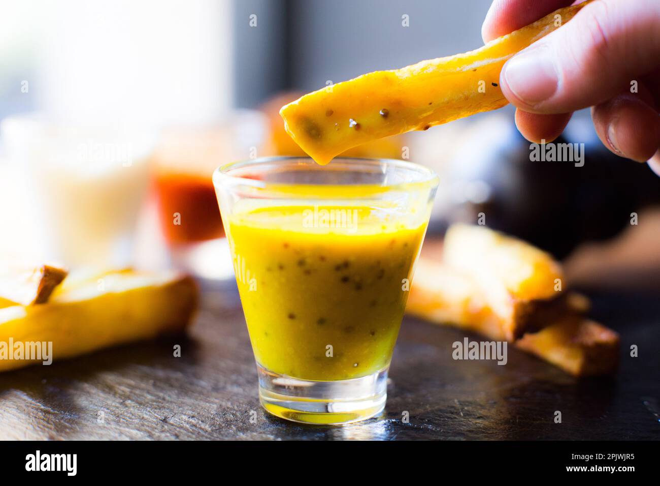 French Fries are potatoes that are made by cutting them into batons and ...