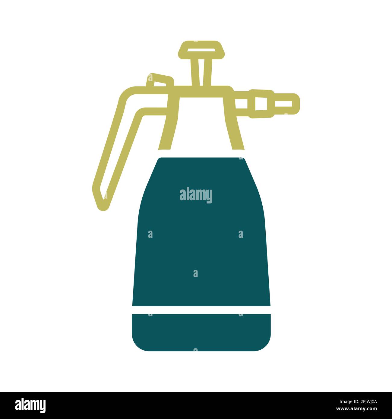 Garden hand compression sprayer pump vector icon. Graph symbol for ...