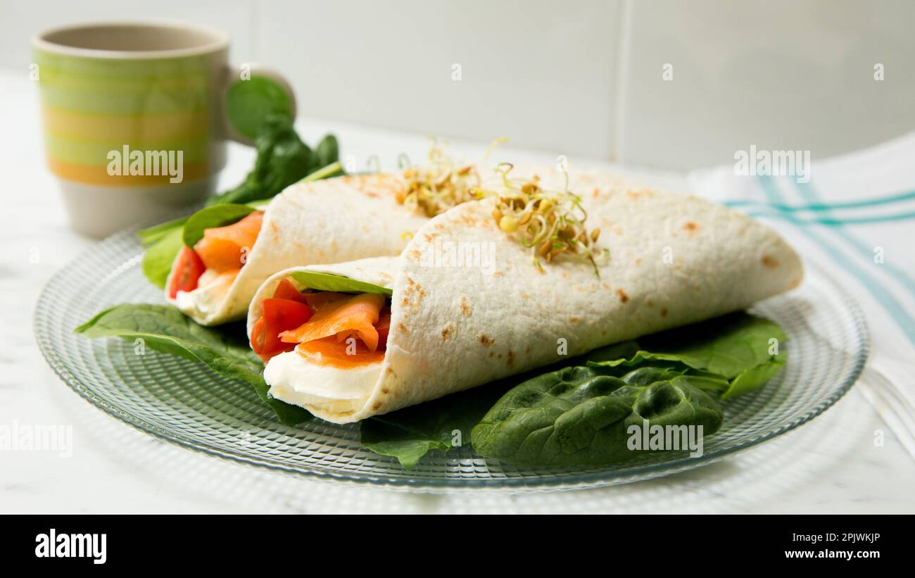 Tortilla rolls hi-res stock photography and images - Alamy