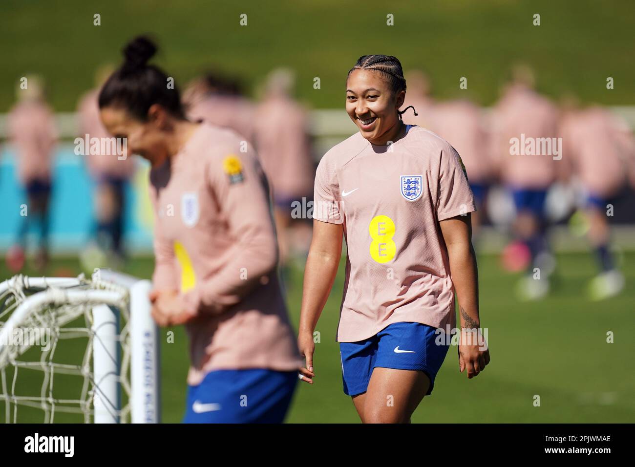 England's Lauren James during a training session at St. George’s Park ...