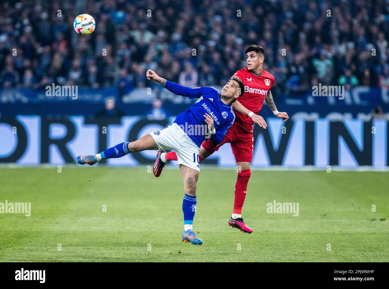 Gelsenkirchen, Veltins-Arena, 01.04.23: Rodrigo Zalazar Martinez ...